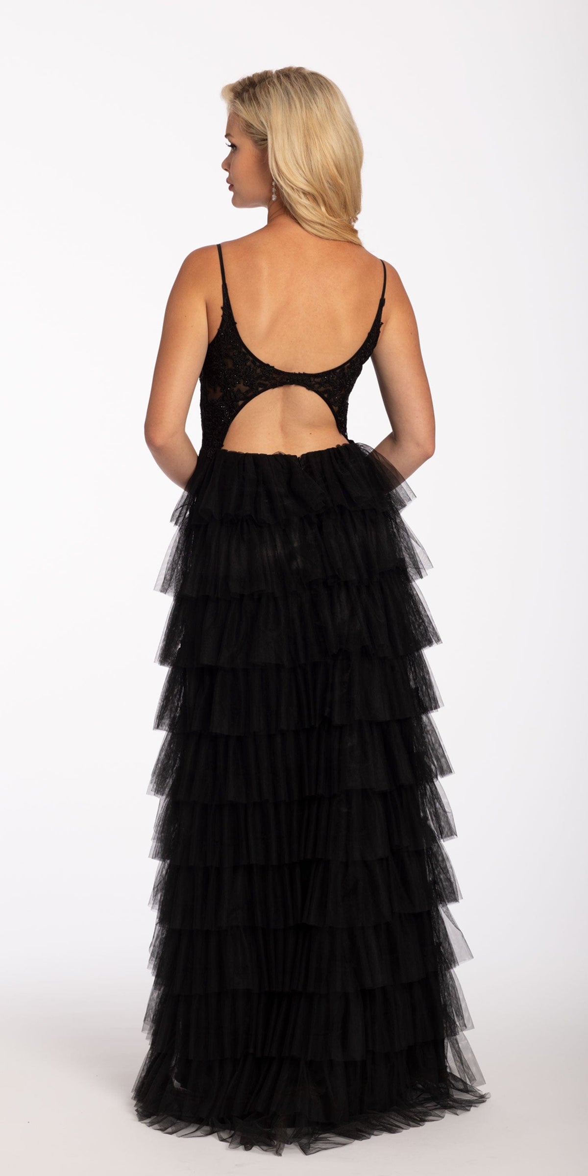 Mesh Tiered Corset Keyhole Back Ballgown – Camille La Vie